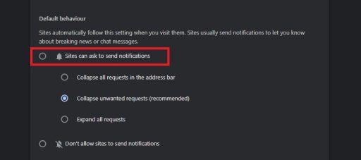 How To Enable or Disable Push Notifications?