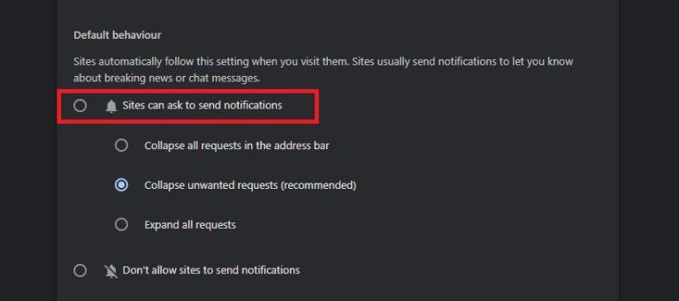 How To Enable or Disable Push Notifications?